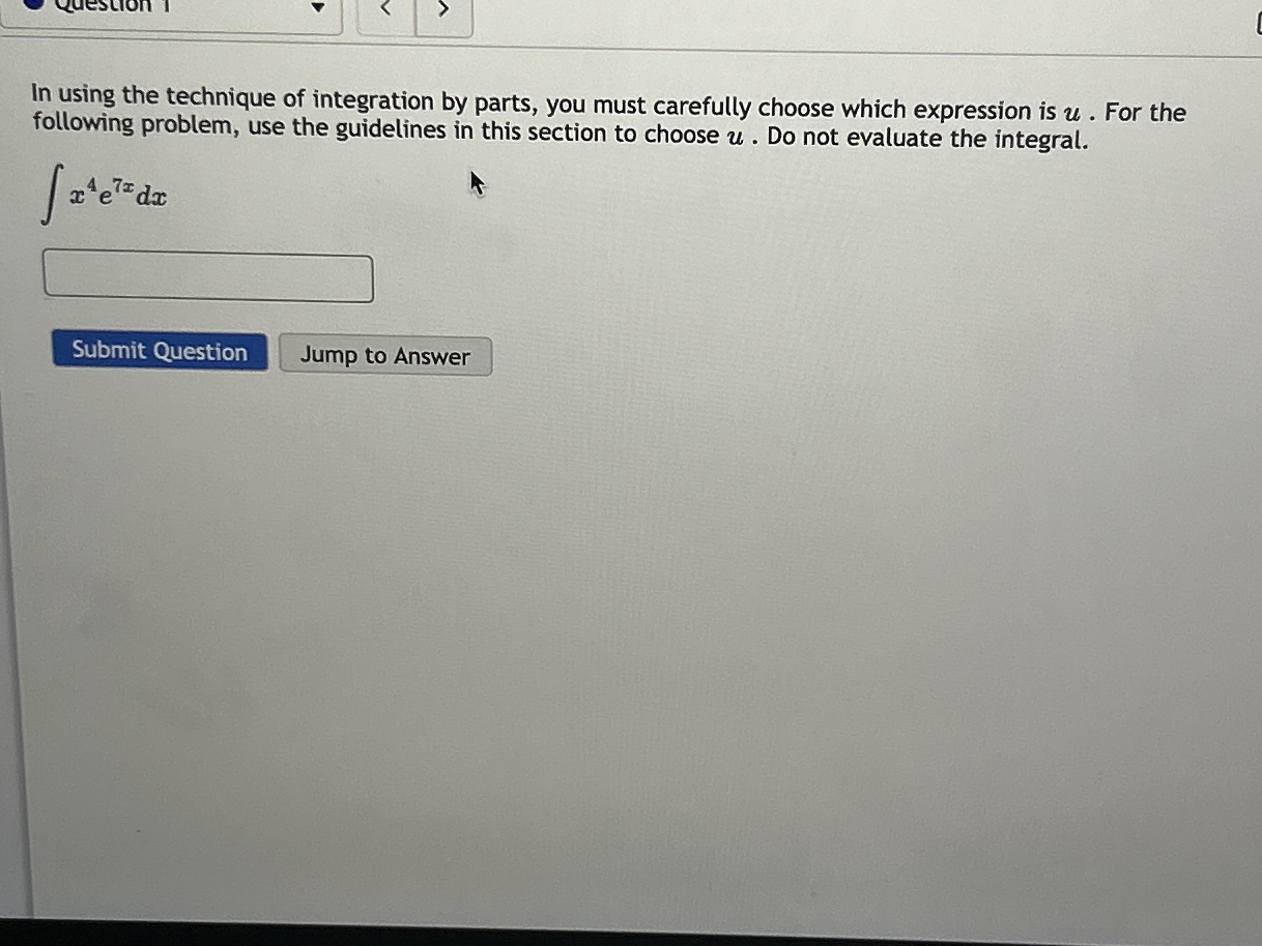 Solved In using the technique of integration by parts, you | Chegg.com