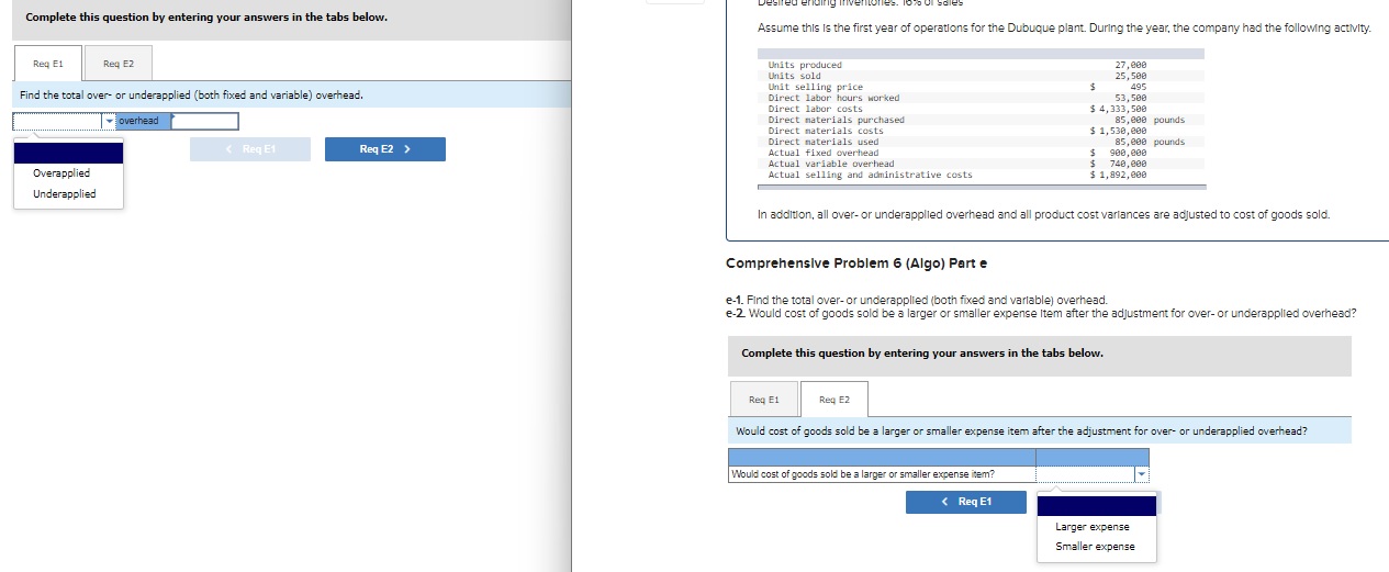 Solved Requlred information Comprehenslve Problem 6 (Algo) | Chegg.com