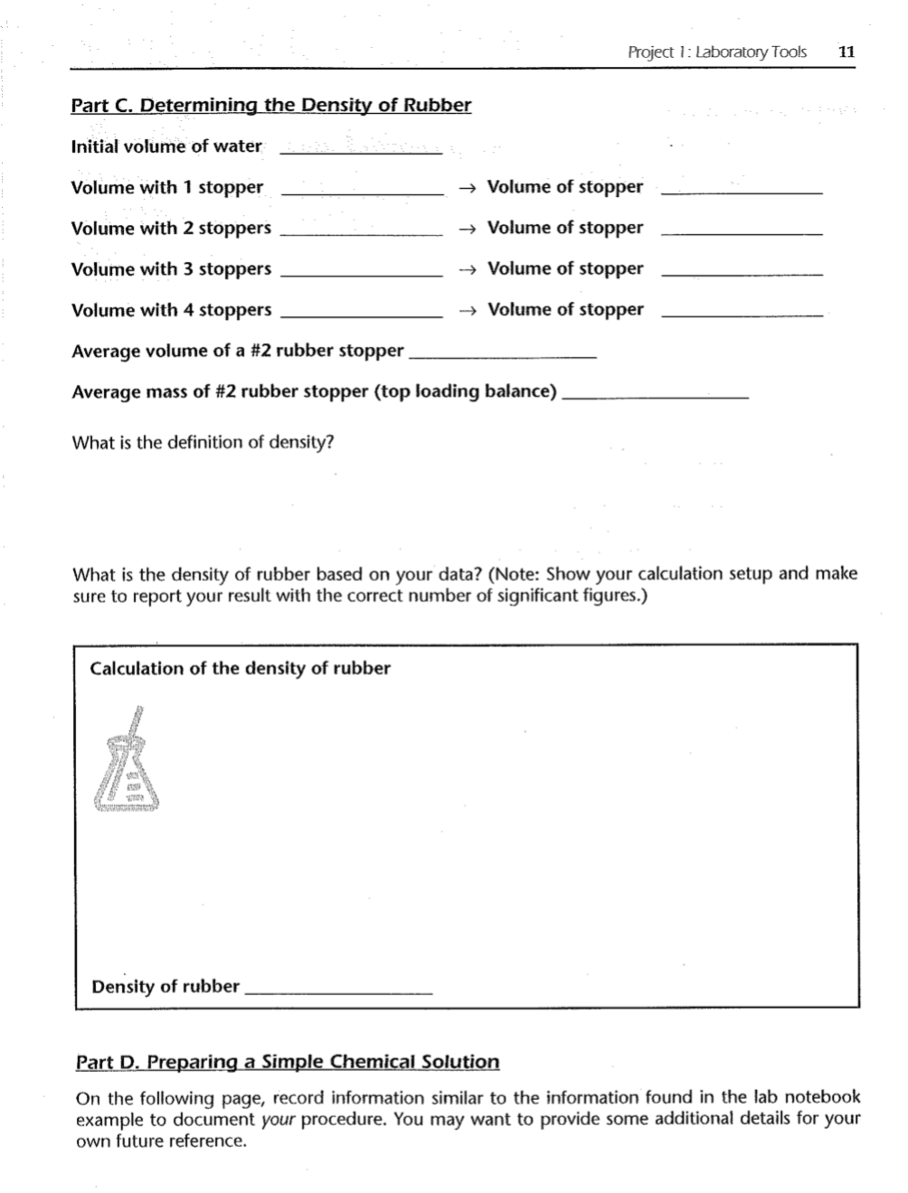 Solved Report Sheet Project 1 Laboratory Tools: Experiment | Chegg.com