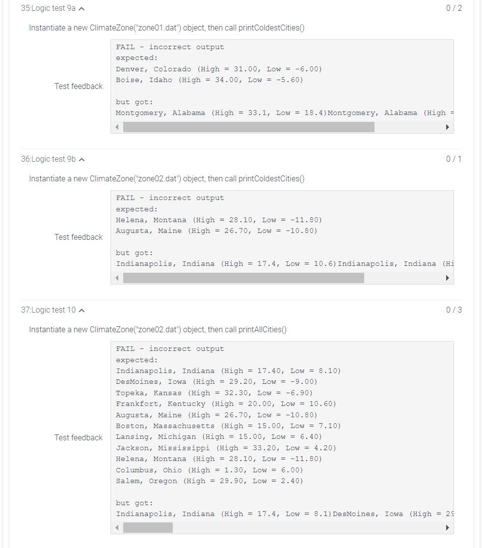 Solved CAN ANYONE FIX ME CODE TO GET 100\100 | Chegg.com