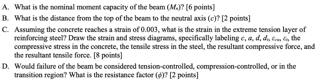 Solved Using the Equivalent Rectangular Stress Block | Chegg.com