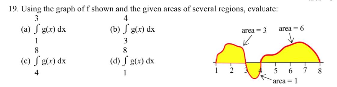 Solved 1. represent the area of each bounded region as a | Chegg.com