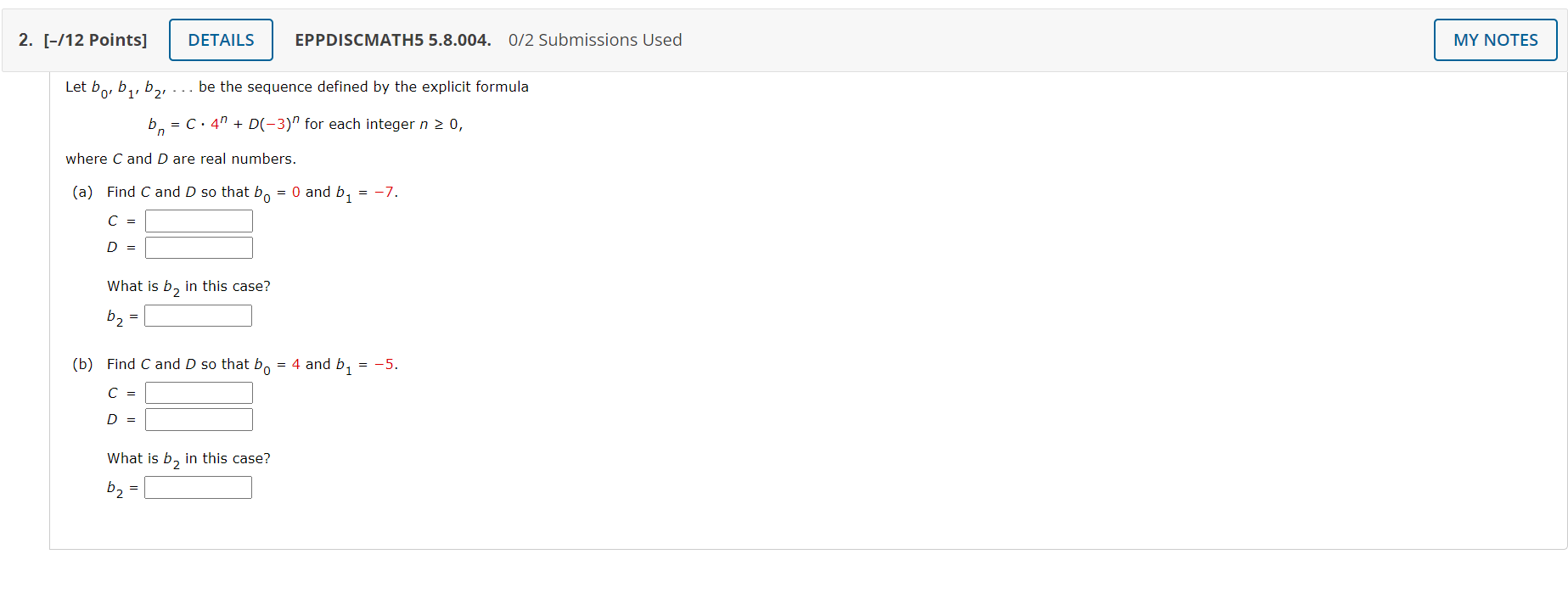 Solved Let b0′b1′b2′… be the sequence defined by the | Chegg.com