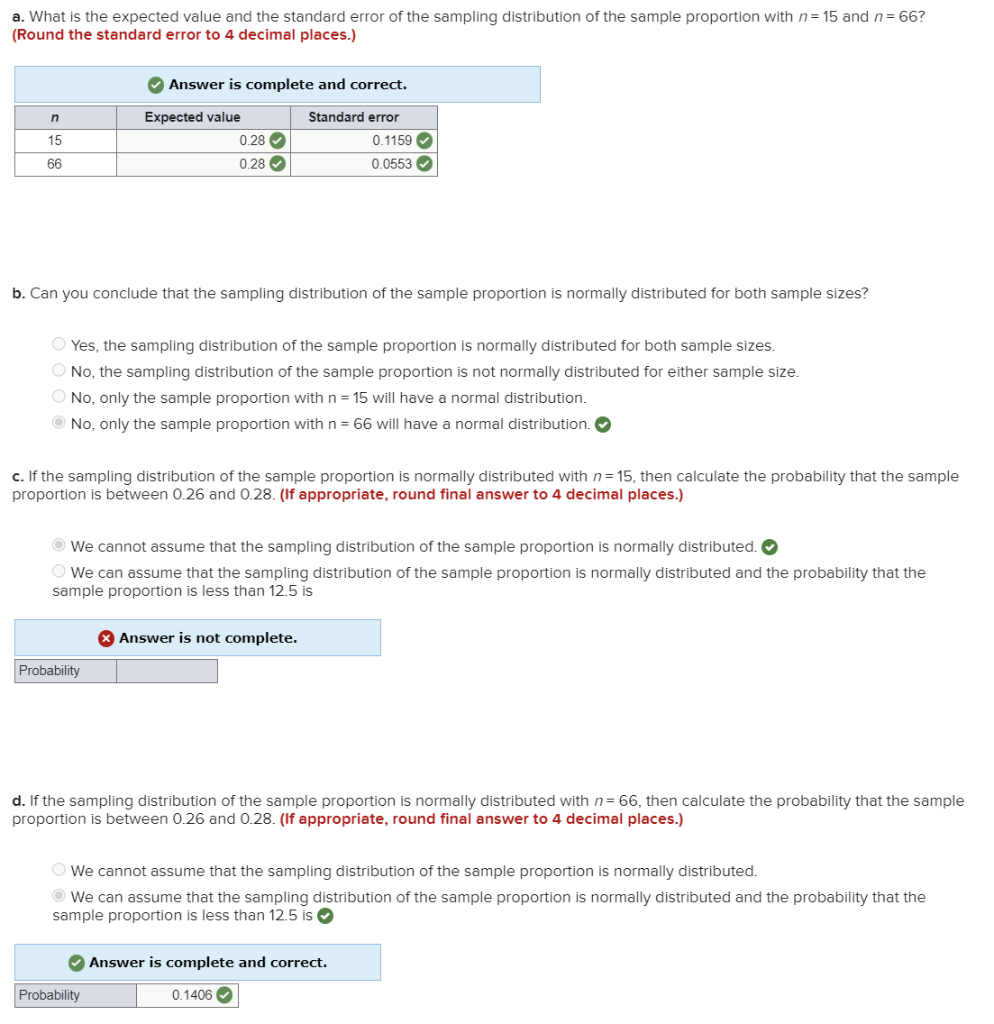 Solved a. What is the expected value and the standard error | Chegg.com