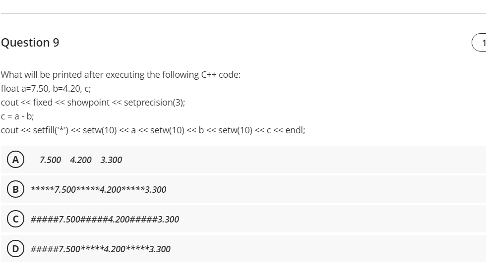 Solved Question 9 1 What will be printed after executing the | Chegg.com