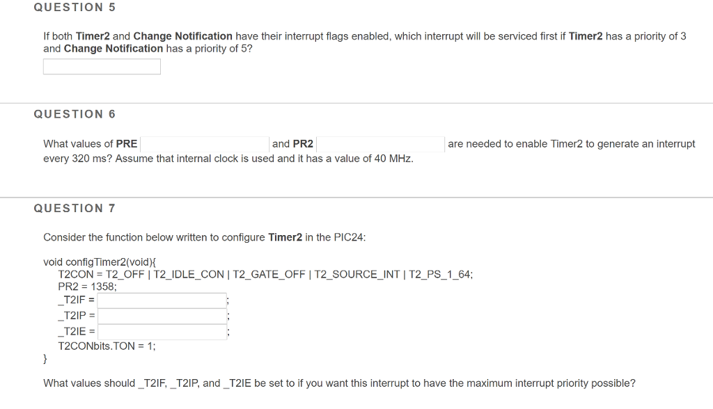 QUESTION 1 10 points Save Answer Using the PIC24 | Chegg.com