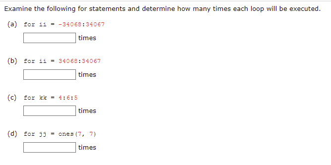 Solved Examine The Following For Statements And Determine 