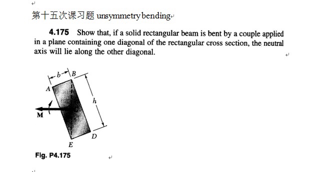 Solved Show that, if a solid rectangular beam is bent by a | Chegg.com