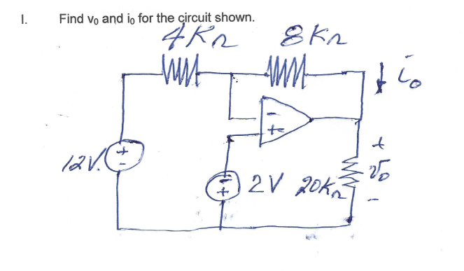 Solved I. Find v0 and i0 for the circuit shown. | Chegg.com