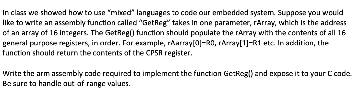 Solved In class we showed how to use "mixed" languages to | Chegg.com