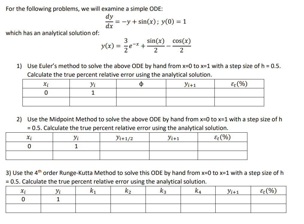 Solved For the following problems, we will examine a simple | Chegg.com