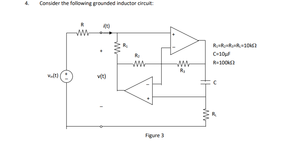 4 Consider the following grounded inductor circuit | Chegg.com