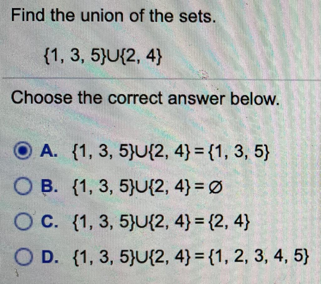 Solved Write the resulting set using the listing method. {4, | Chegg.com