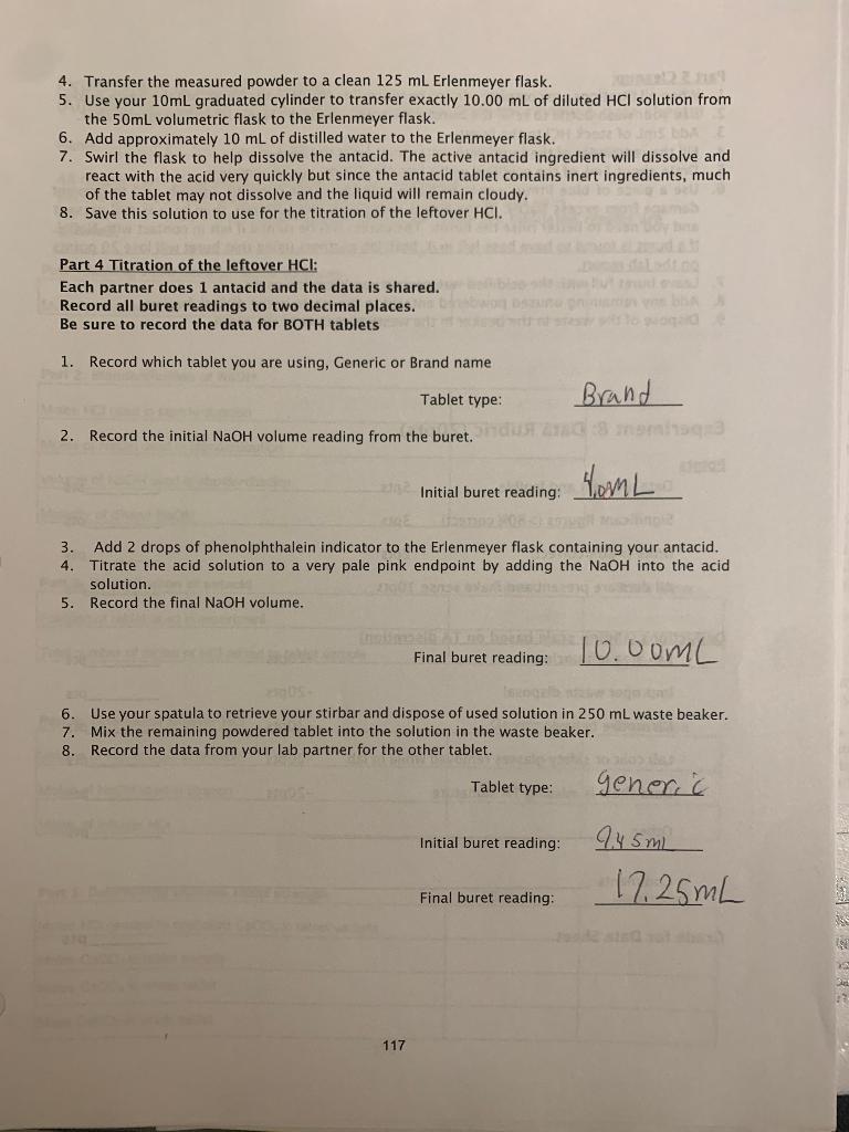 Solved I need help with the calculations the pages with | Chegg.com