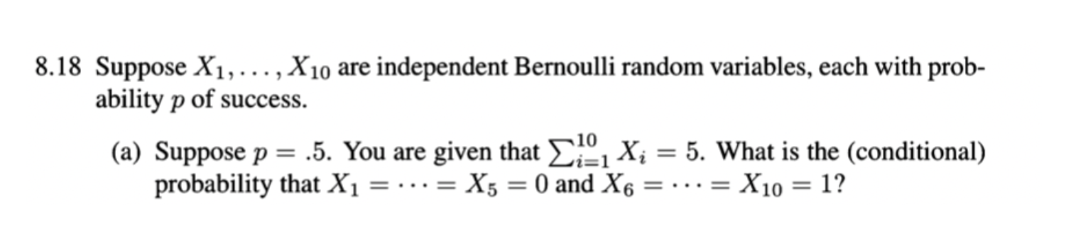 Solved Suppose x1,...,x10 ﻿are independent Bernoulli random | Chegg.com