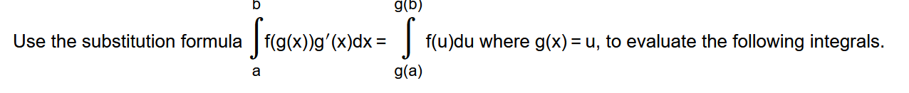 Solved Use the substitution formula | Chegg.com