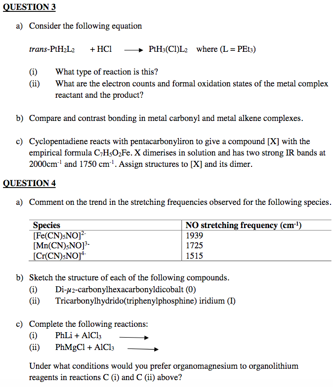 Solved UESTION 3 a) Consider the following equation | Chegg.com