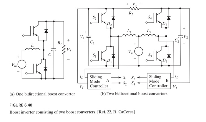 Solved 6.37 The parameters of the boost inverter in Figure | Chegg.com