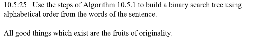10.5:25 Use the steps of Algorithm 10.5.1 to build a | Chegg.com