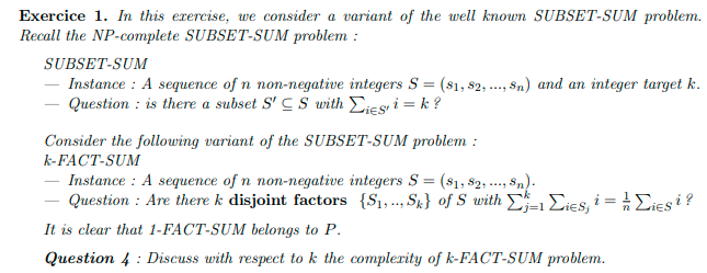 Solved Exercice 1. In ﻿this exercise, we ﻿consider a variant | Chegg.com