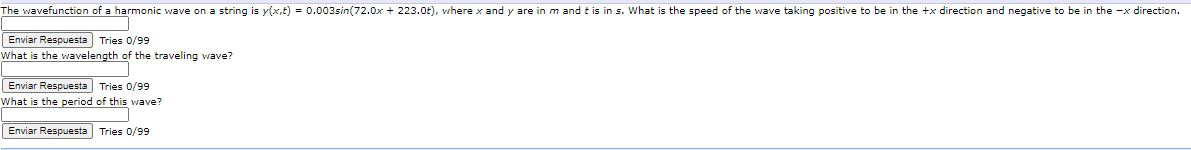 Solved The wavefunction of a harmonic wave on a string is | Chegg.com