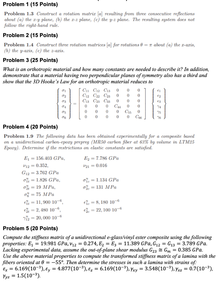 Solved Problem 1 (15 Points) Problem 1.3 Construct a | Chegg.com