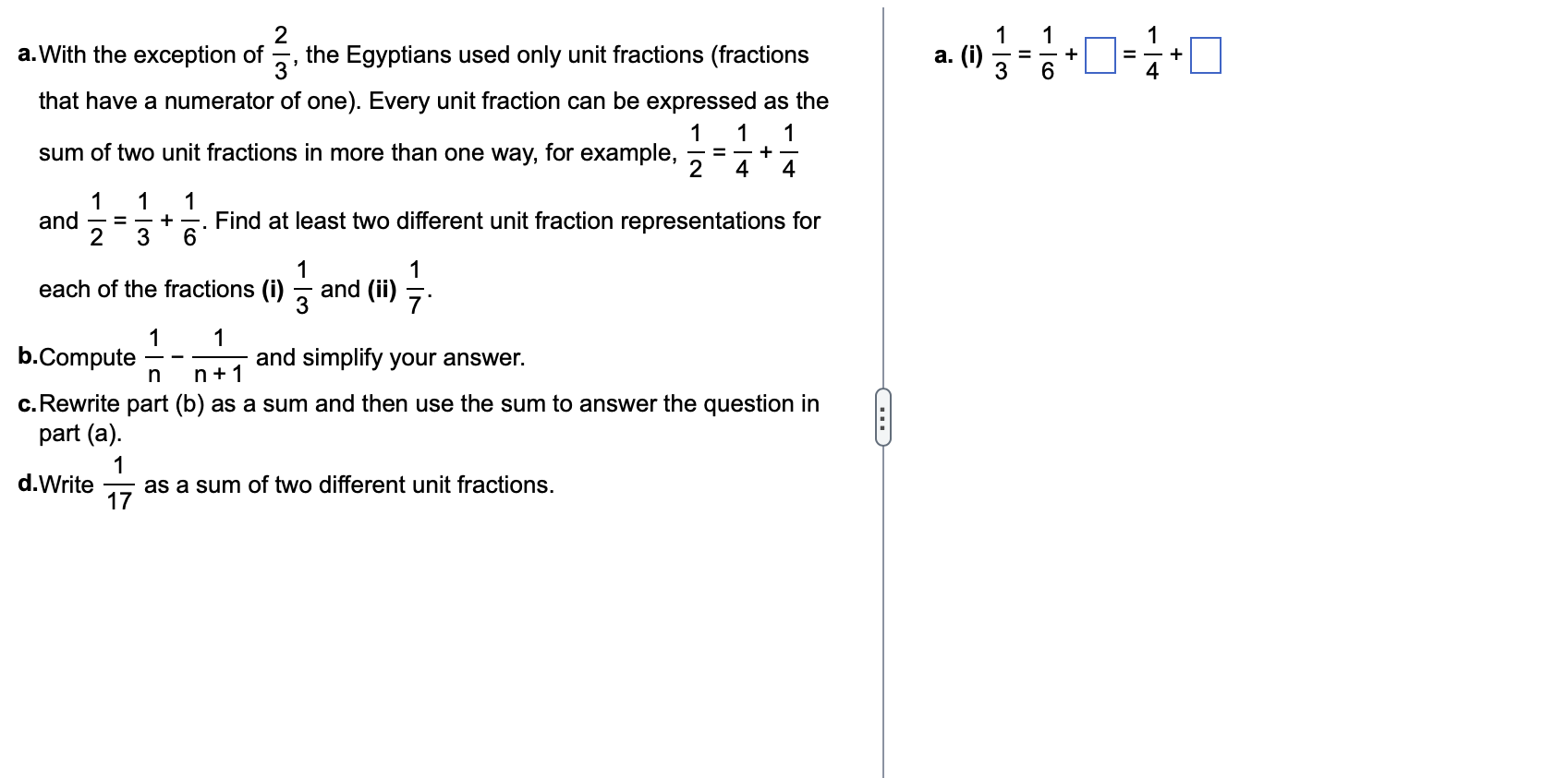Solved a. ﻿With the exception of 23, ﻿the Egyptians used | Chegg.com