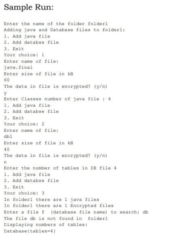 Solved Part 2: Implement a driver class (main class) as | Chegg.com