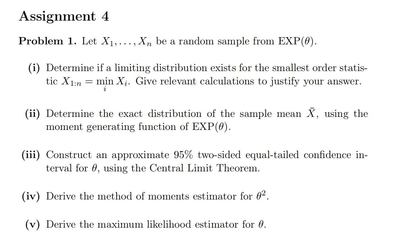 Solved Problem 1. Let X1,…,Xn be a random sample from | Chegg.com