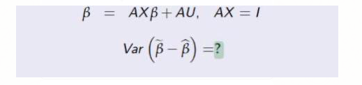 Solved B - AXB + AU, AX = 1 Var ( BB) = ? (B-B) =? 0? | Chegg.com