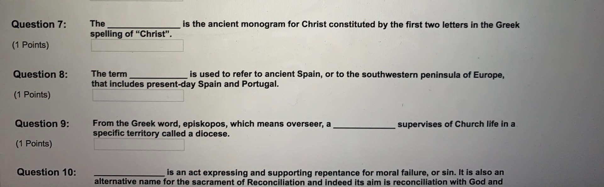 Solved Question 7: The is the ancient monogram for Christ | Chegg.com