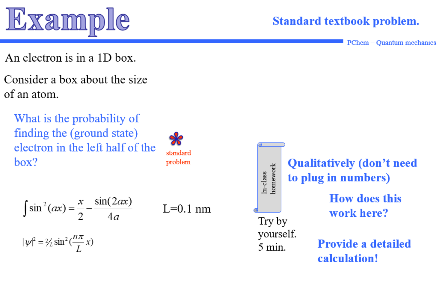 Solved An electron is in a 1D box. Consider a box about the | Chegg.com