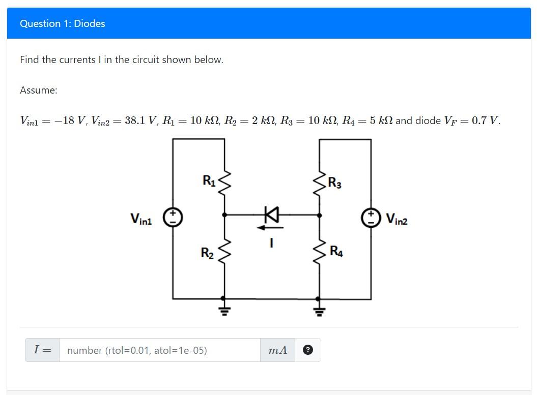 Solved Find the currents ∣ in the circuit shown below. | Chegg.com