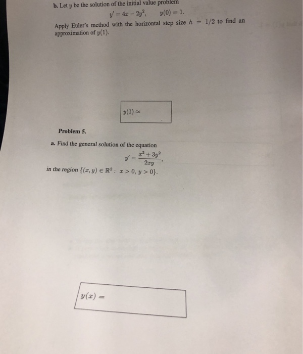 Solved b. Find the solution of the equation 2ry such that | Chegg.com