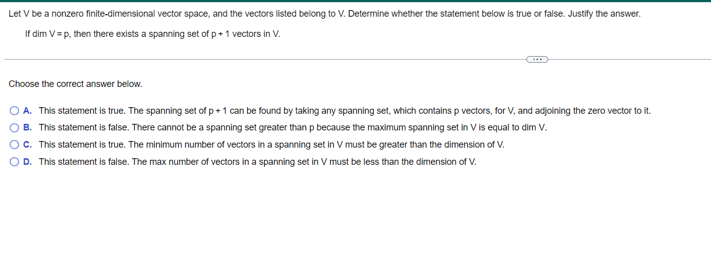 Solved Let V be a nonzero finite-dimensional vector space, | Chegg.com