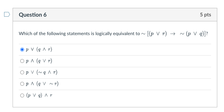 Solved Which of the following statements is logically | Chegg.com