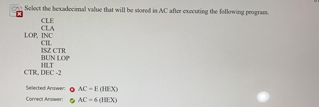 Solved Select the hexadecimal value that will be stored in | Chegg.com