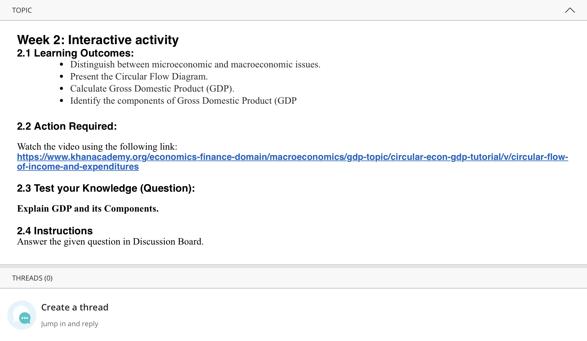 Solved Week 2: Interactive activity 2.1 Learning Outcomes: - | Chegg.com
