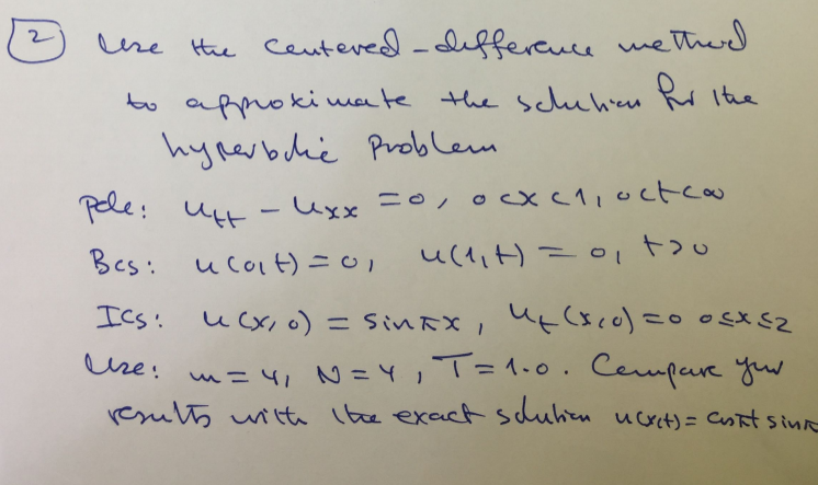 Use the centered-difference method to approximate the | Chegg.com