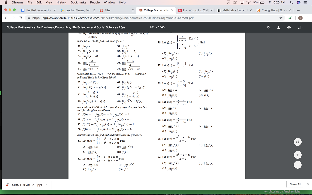 Solved i Chrome File Edit View History Bookmarks People | Chegg.com