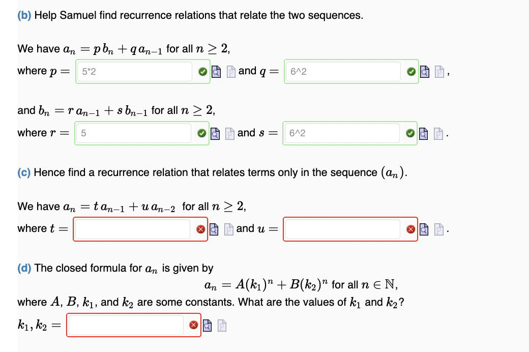 Solved Syntax advice: - Always use ∗ for multiplication. For | Chegg.com