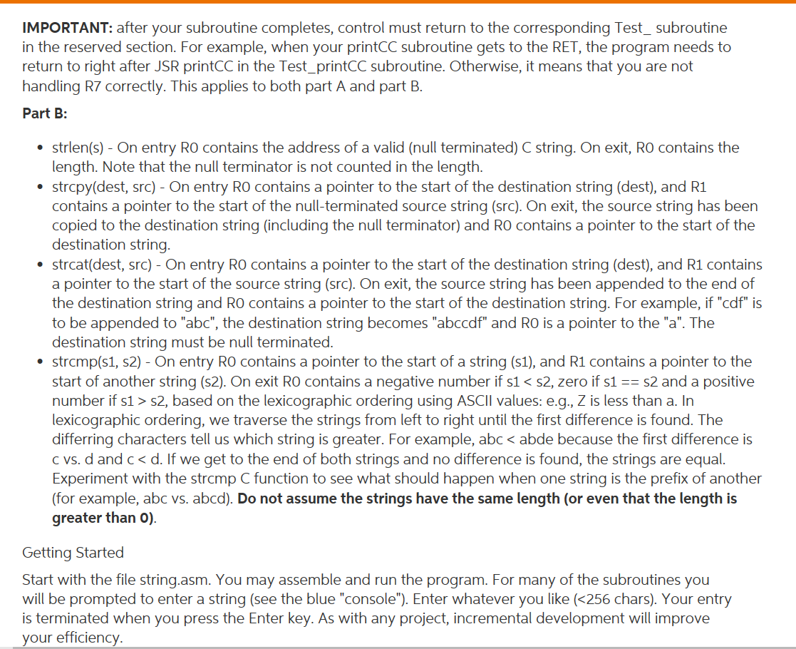 Lc 3 Assembly Help You Will Complete An Lc 3