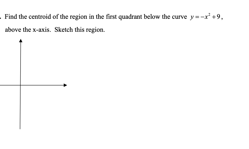 Solved Find the centroid of the region in the first quadrant | Chegg.com