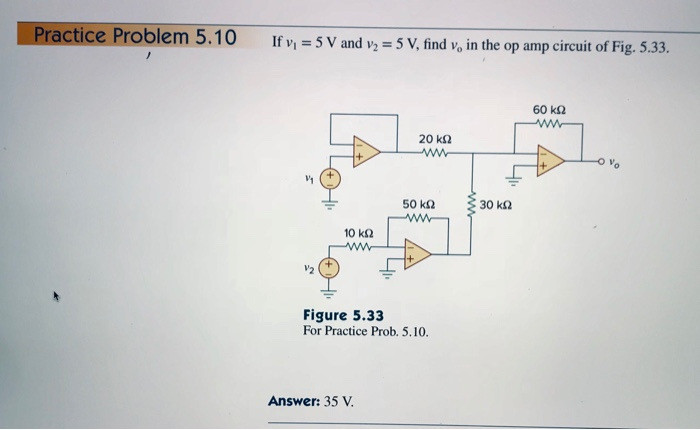 Solved Design a difference amplifier with gain 7.5. Practice | Chegg.com
