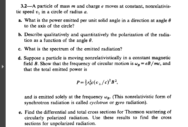 Solved The subject is RADIATIVE PROCESSES IN ASTROPHYSICS, | Chegg.com