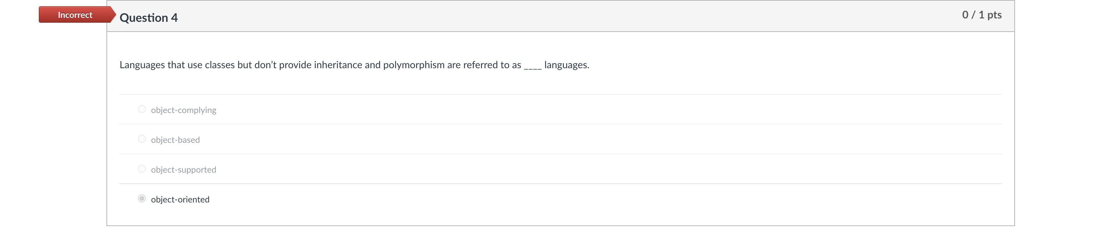 Solved ܒܒܒr- Question 1 U/1 pts Multiple constructors can be | Chegg.com