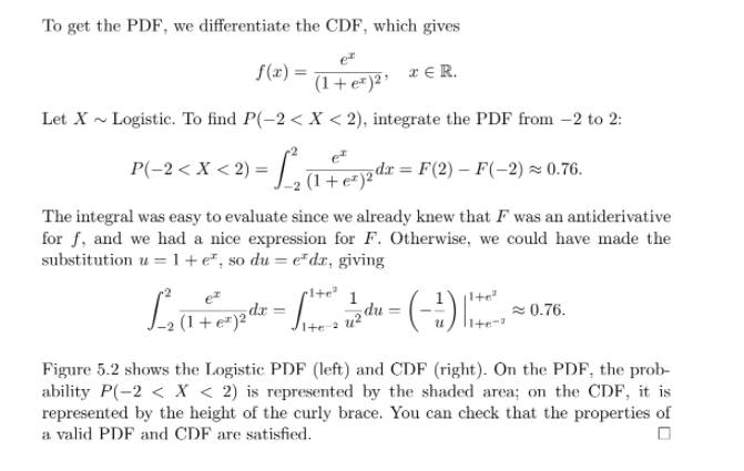 Solved Example 5.1.6 (Logistic). The Logistic distribution | Chegg.com