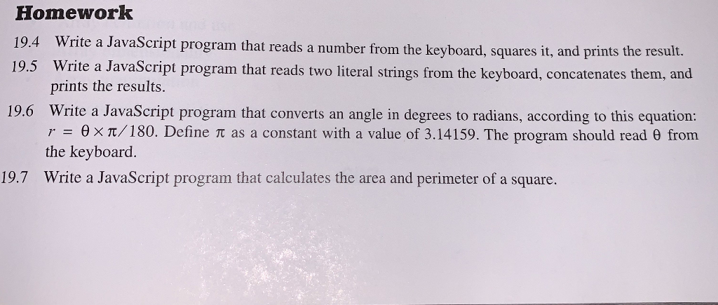 Solved JavaScript assignment. Please use prompt() function | Chegg.com