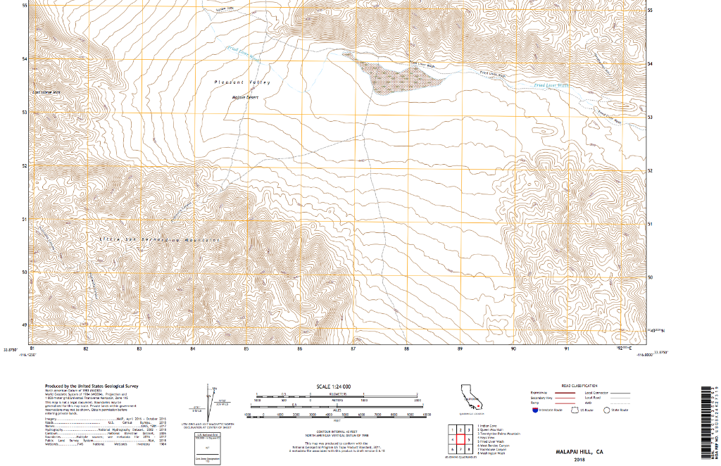 Solved Question 9: Using the topographic map below, answer | Chegg.com