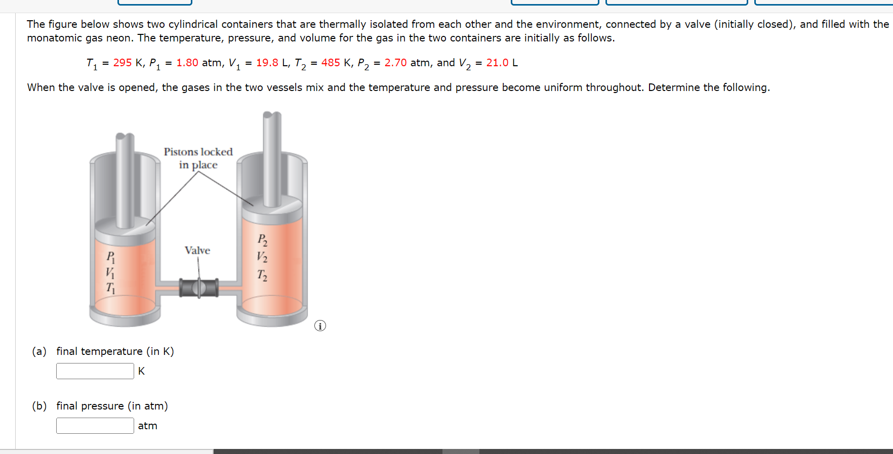 Solved The figure below shows two cylindrical containers | Chegg.com